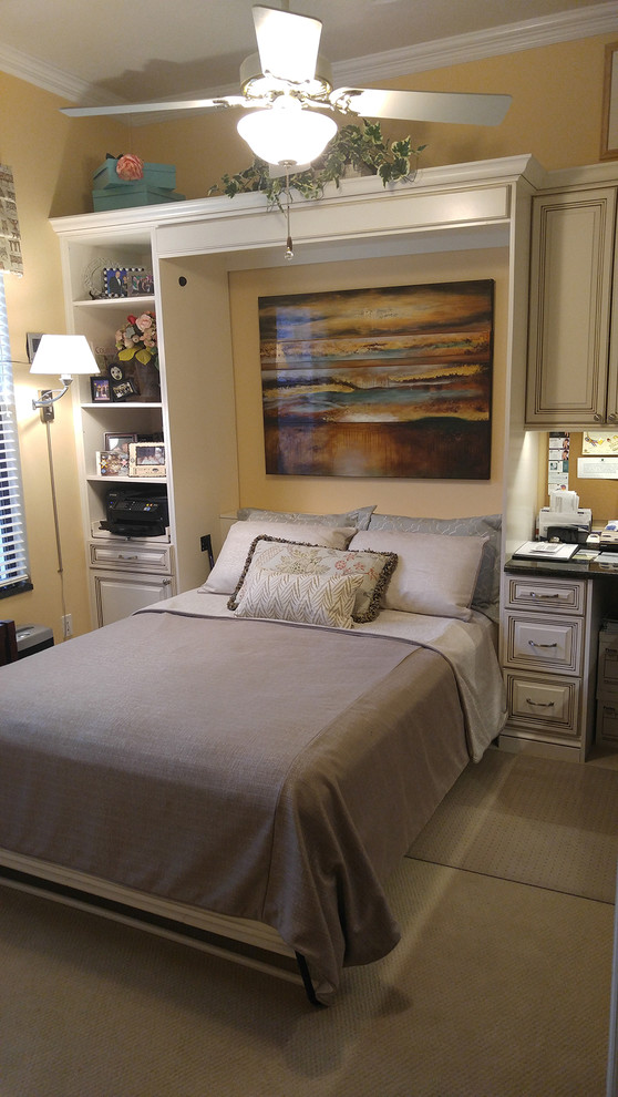 Space Saving Office with Pull Down Murphy Bed - Traditional - Home ...