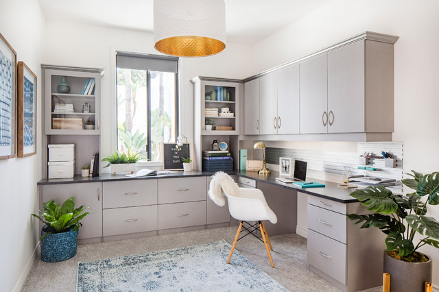 Staging office for Tailored Living photo Shoot - Contemporain - Bureau ...