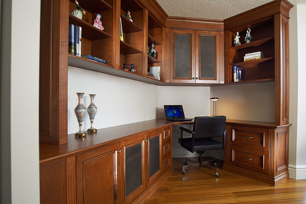 Stained Wood Den - Traditional - Home Office - Toronto - by User | Houzz
