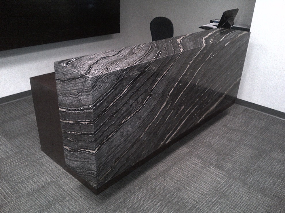Stone Countertop Modern Home Office Vancouver By Tavo Stone