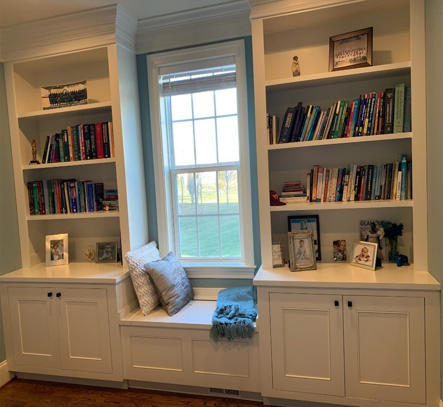 Study Bookshelves Built-in - Craftsman - Bureau à domicile - par ...