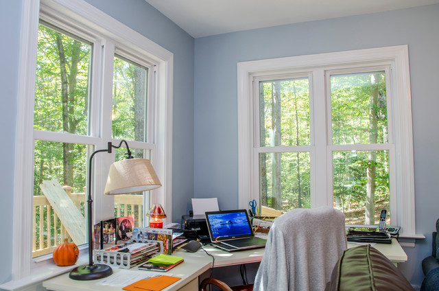 Sunroom, Laundry Room, and Office Addition - Transitional - Home Office ...