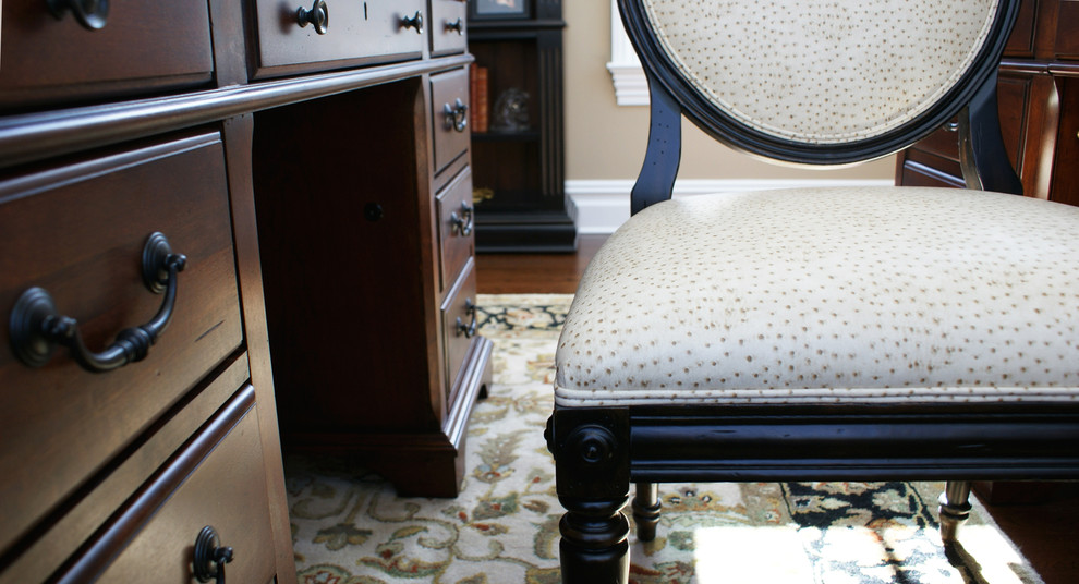 Textured Leather Desk Chair - Home Office - New York - by Deborah ...