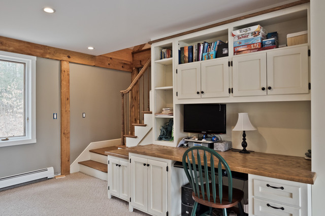 Timber Frame Renovation - Contemporary - Home Office - Portland Maine ...