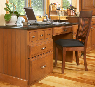 Traditional Cherry Cabinetry - Traditional - Home Office - Other - by ...