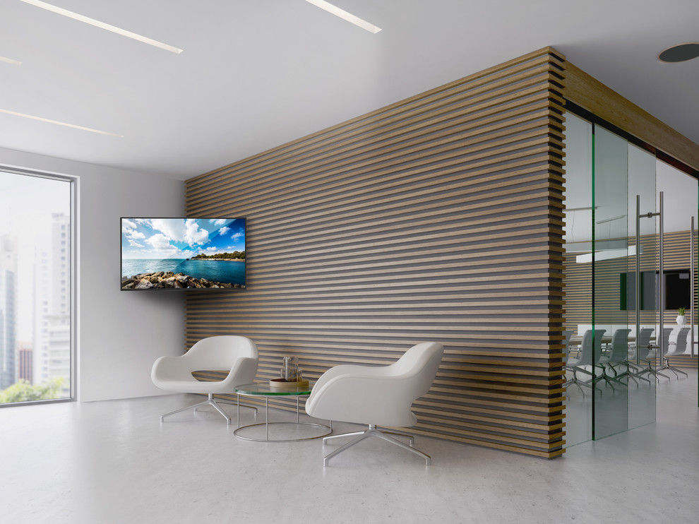 TV Mounting - Modern - Home Office - Vancouver - by Kanto | Houzz