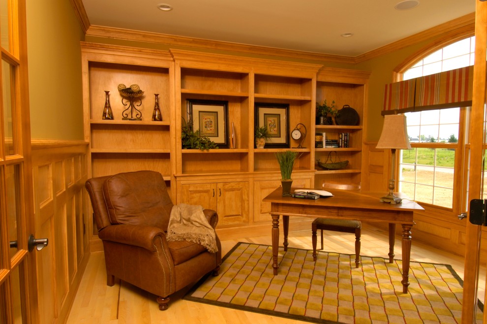 Updated Farmhouse Style - Craftsman - Home Office - Detroit - by ...