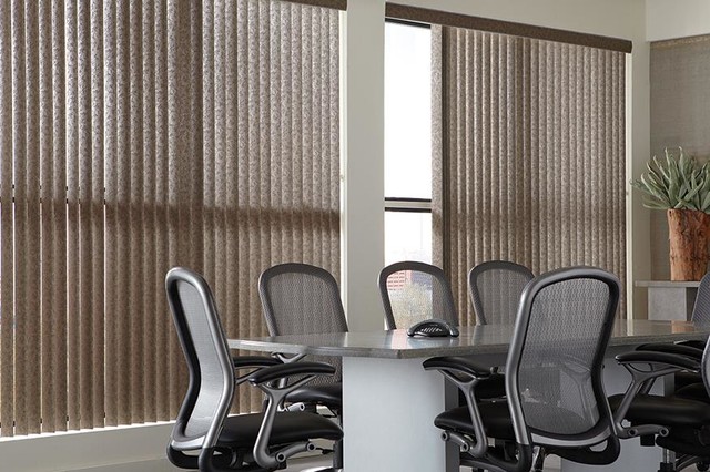VERTICAL BLINDS - VERTICAL SHADES - Fabric - Vinyl - Wood - Modern - Home Office - Denver - by ...