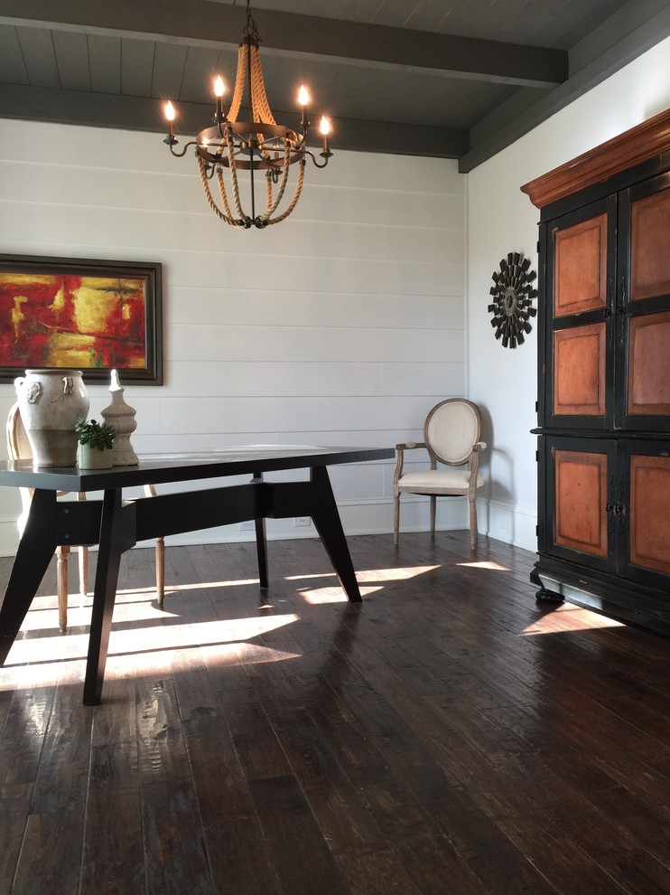 Wake Forest Rustic Farmhouse Home Staging - Farmhouse - Home Office ...