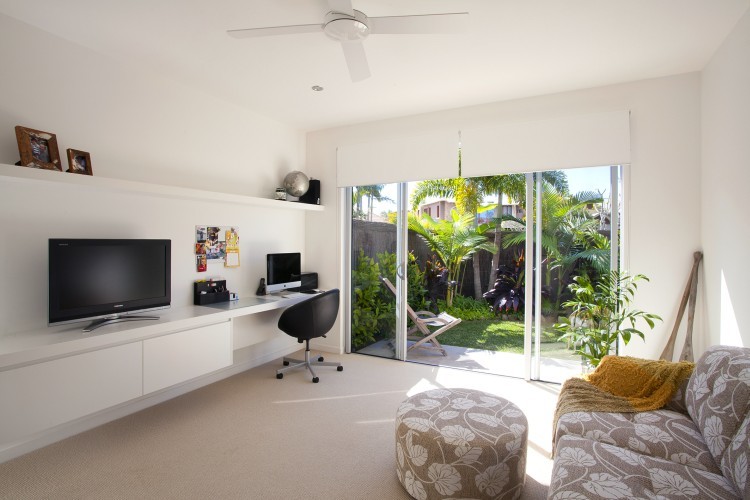 Waterfront Home Noosa Waters - Modern - Home Office - Sunshine Coast ...
