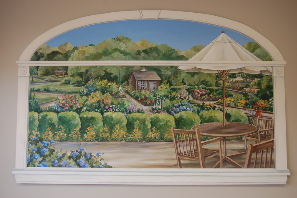 Window Murals - Traditional - Home Office - Boston - by ...