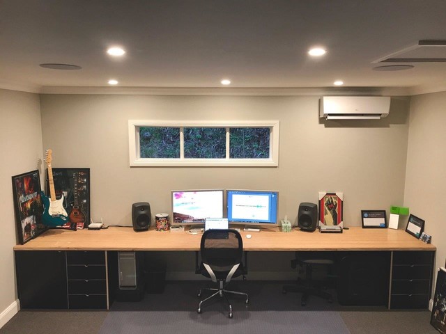 Working from Home - Modern - Home Office - Melbourne - by MAXI Plywood ...