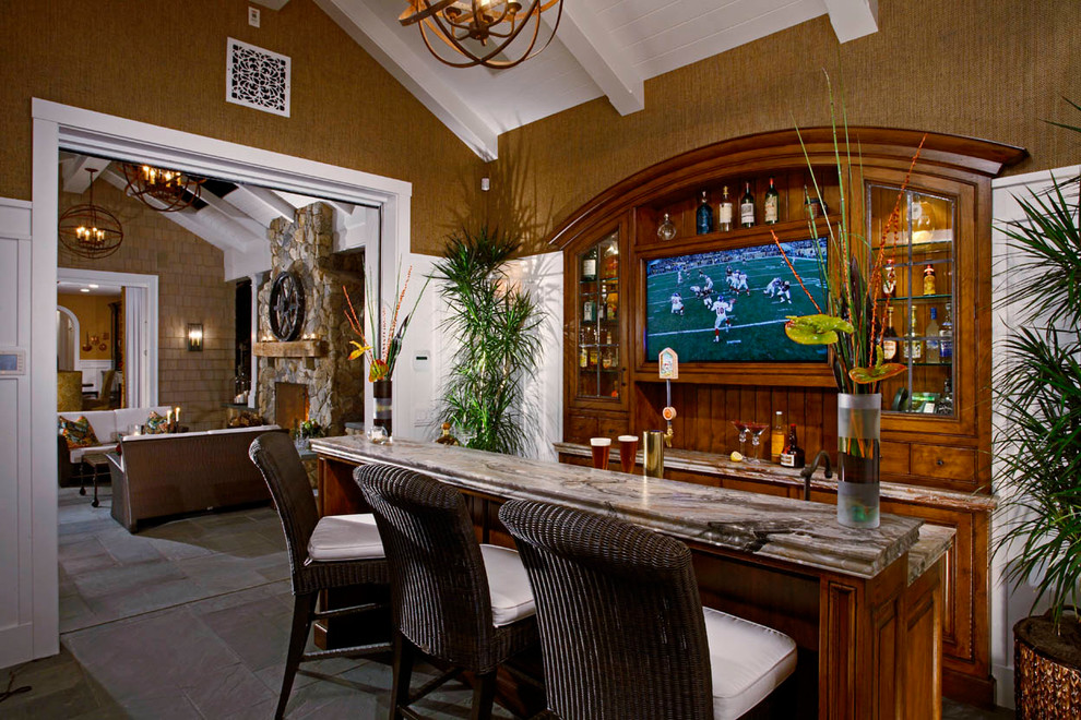 1735 Port Abbey Newport Beach - Traditional - Home Bar - Orange County ...