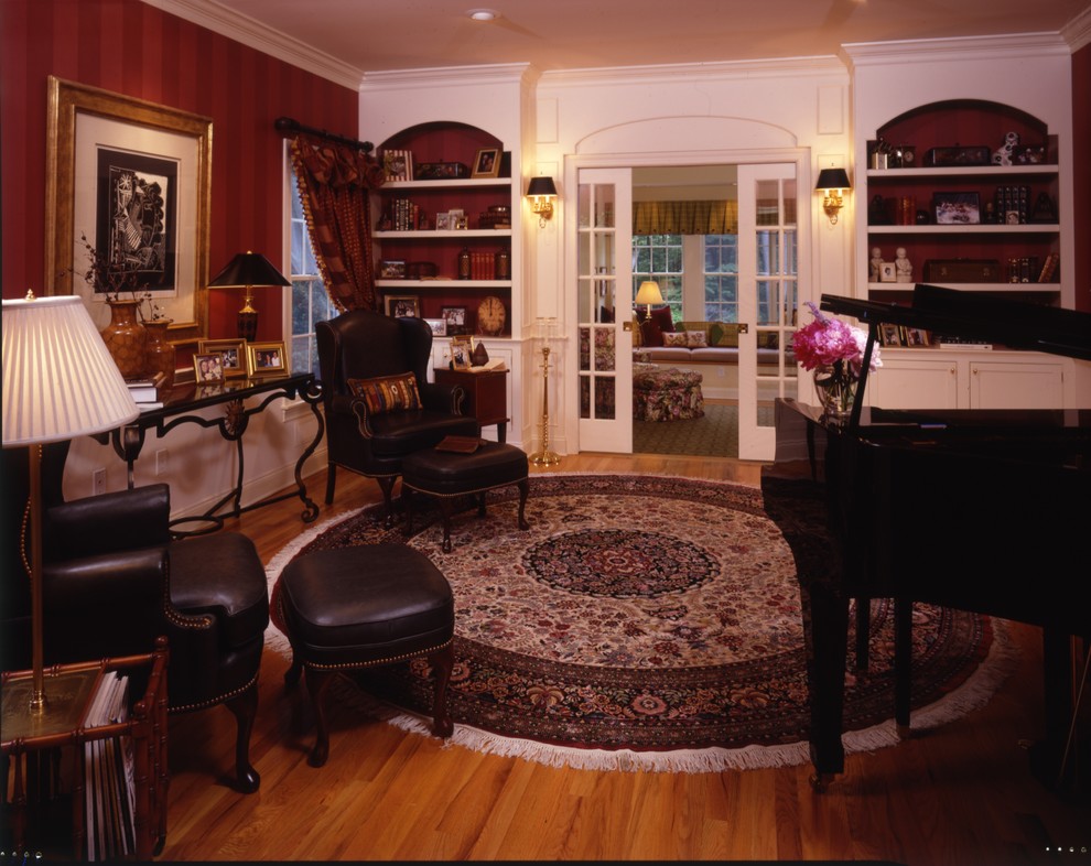 A family music room - Traditional - Home Theater - Newark - by Marlene ...