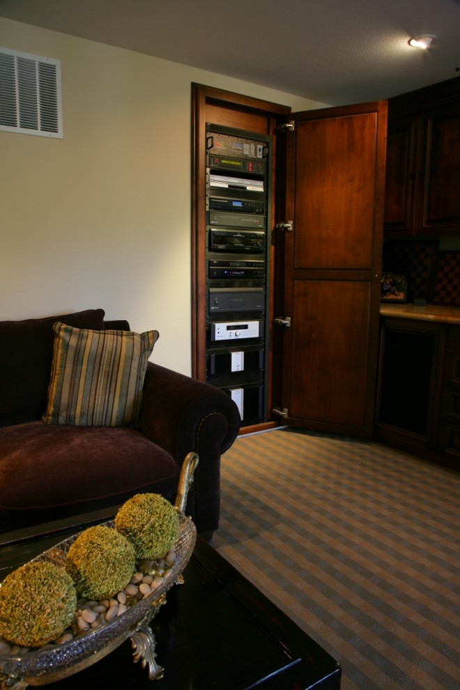 A/V Equipment Rack - Traditional - Home Theater - San Francisco - by ...