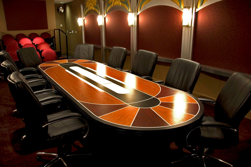 Art-Deco Table for theater room - Traditional - Home Cinema - Seattle ...
