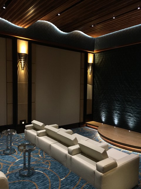 Aspen Remodel Contemporary - Modern - Heimkino - Denver - von 186 Lighting Design Group - Gregg ...