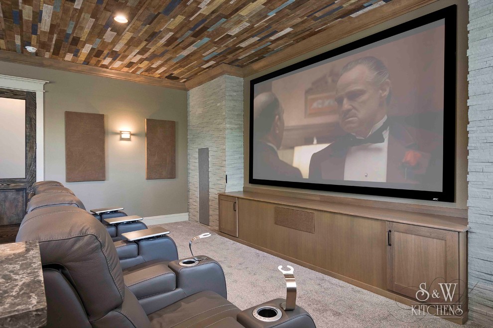Beach Park Luxury - Beach Style - Home Theater - Tampa - by Larissa ...