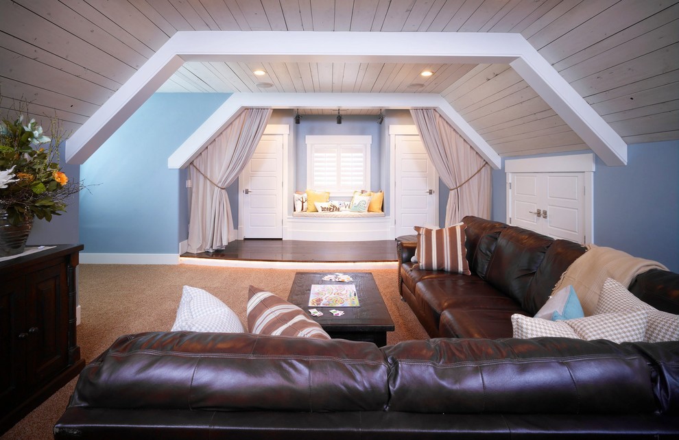 Bonus Room - Traditional - Home Theater - Salt Lake City - by Carrick ...