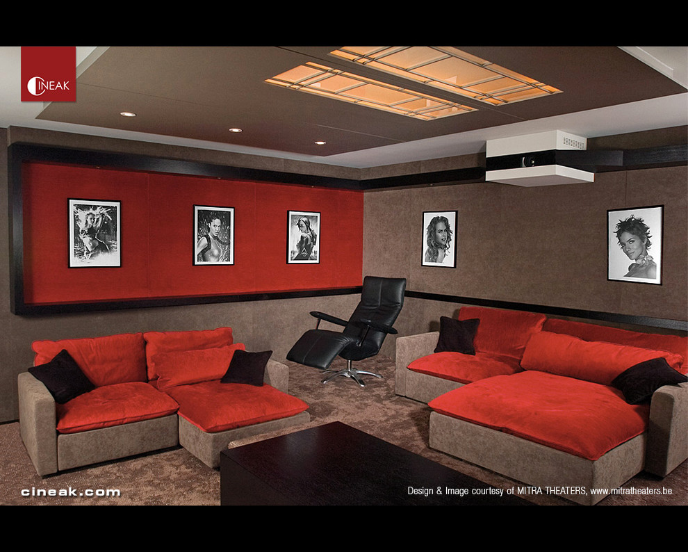 Cineak Intimo Seats in Home Theater - Modern - Home Cinema - Los ...
