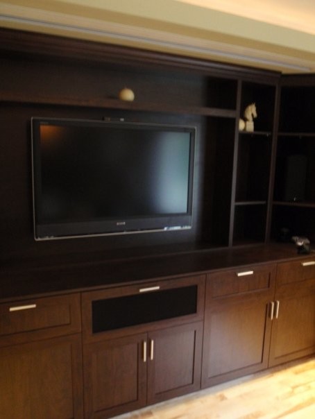 Custom AV Unit - Modern - Home Theater - Other - by The Corner Woodshop ...