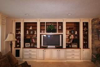 Custom Built-In Entertainment Centers - Traditional - Home Theater ...