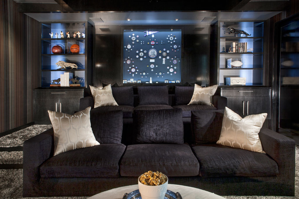 Custom Home Theater - Contemporary - Home Theater - Los Angeles - by ...