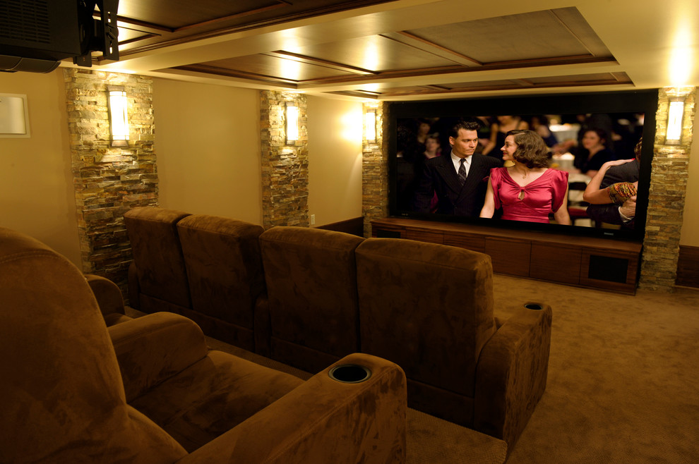 Custom Home Theatre - Contemporary - Home Theater - Toronto - by User ...