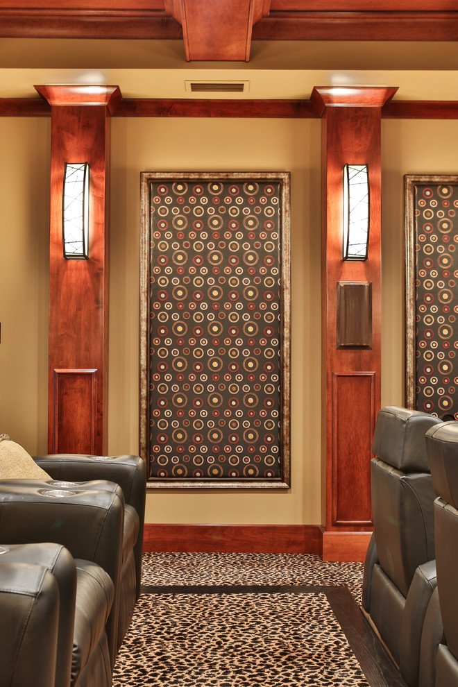 Custom Movie Theater - Traditional - Home Theater - Miami - by A Team ...