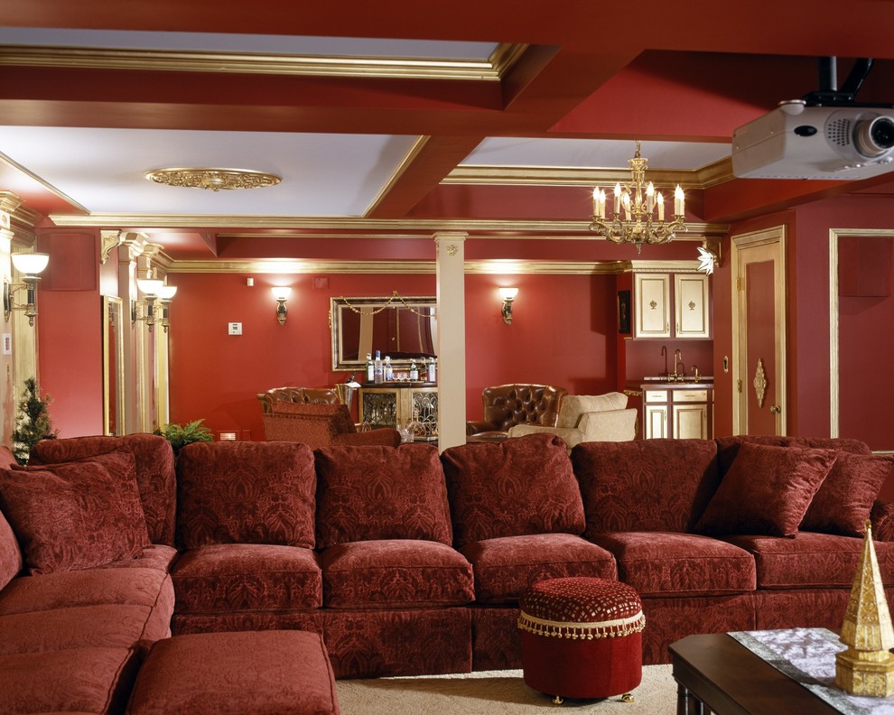 Custom Residence - Metro Boston - Traditional - Home Theater - Boston ...