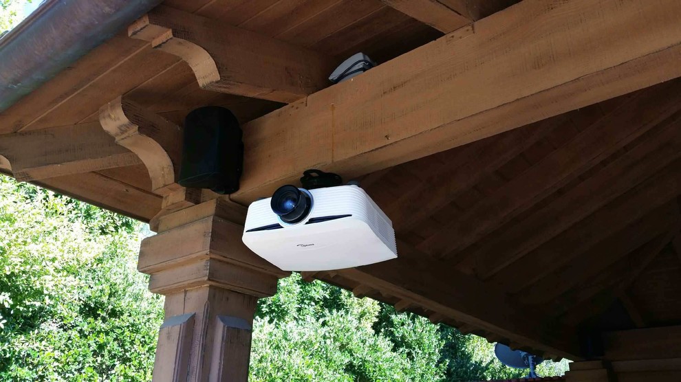 Design & Install: Outdoor Backyard Projection System, Optoma Projector ...
