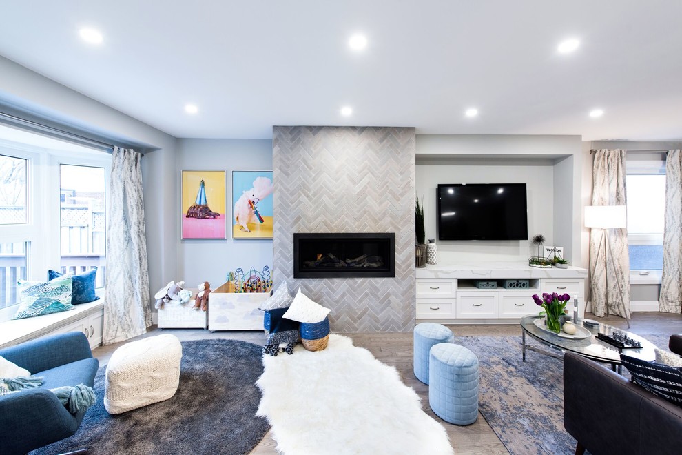 ECO-FRIENDLY KITCHEN RENO - Transitional - Home Theater - Toronto - by ...