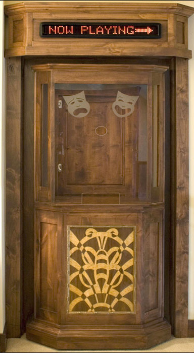 Fun Media Room door! - Traditional - Home Theater - Other | Houzz