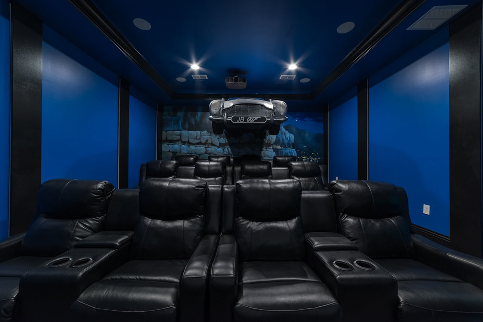 Golden Bear - Custom Movie Theater - Contemporary - Home Theater ...
