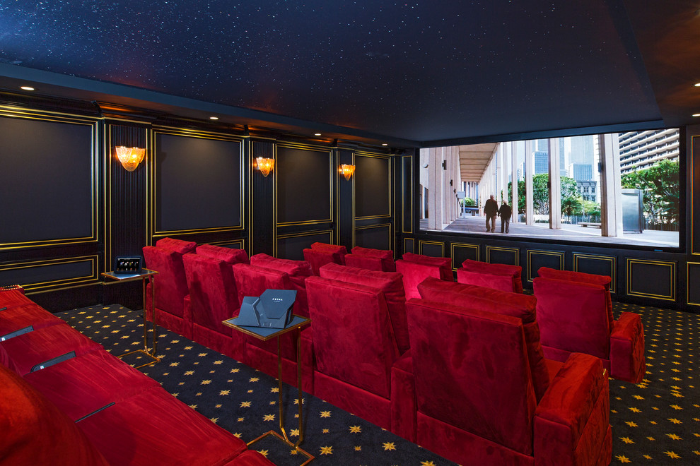 Hollywood Private Theater - Screening Room - Traditional - Home Theater ...
