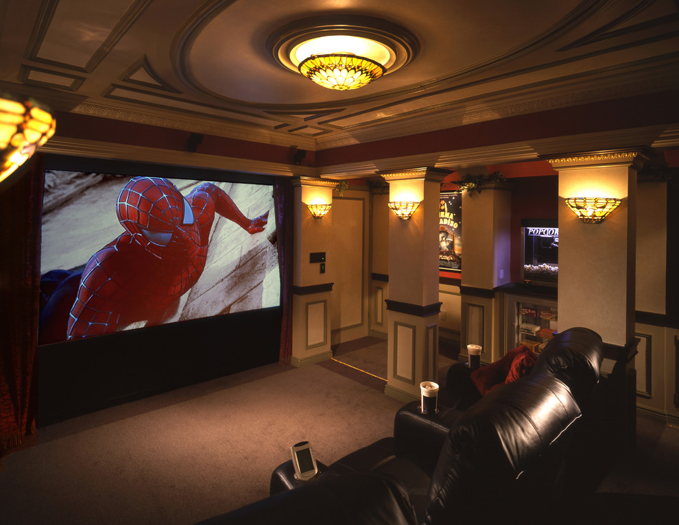 Home Theater - Traditional - Home Theater - New York - by Jordan ...