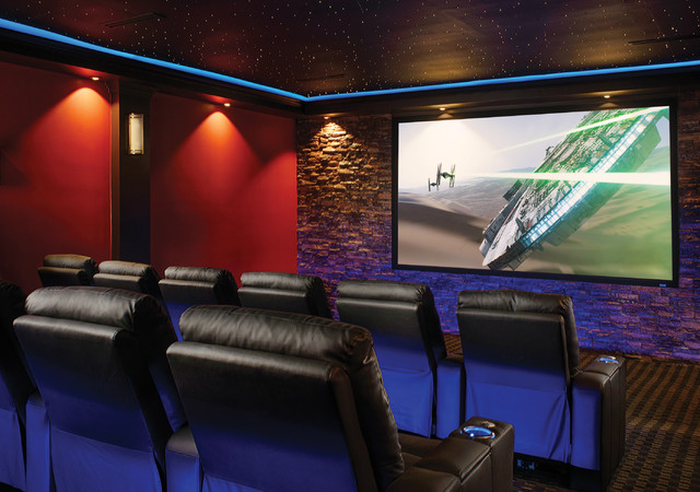 Home Theater Room - Contemporary - Home Theatre - Austin - by Home ...