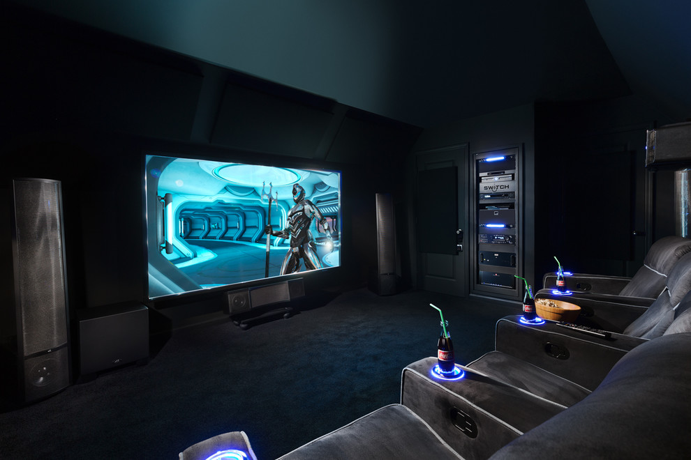 Home Theater - Contemporary - Home Cinema - Birmingham - by Switch ...