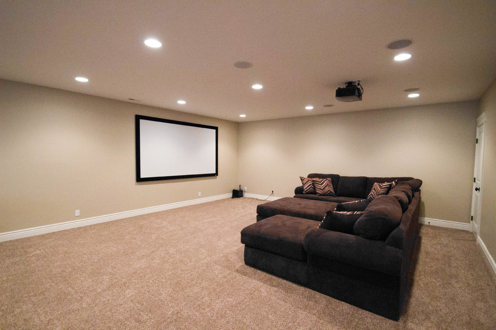 Homes - Traditional - Home Theater - Boise - by McCarter-Moorhouse | Houzz