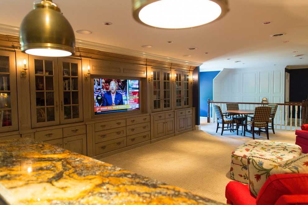 informal space - Traditional - Home Theater - Other - by Creative ...