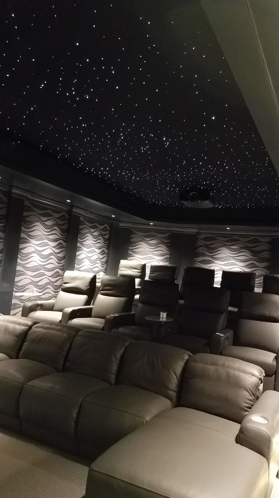 Interior Finishes - Eclectic - Home Theater - Boston - by Meraki ...
