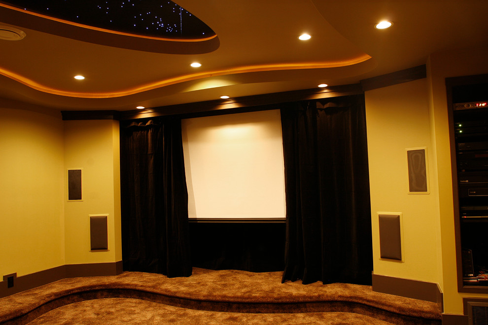 Jam Session - Multi-Purpose Theatre Room - Contemporary - Home Theater ...