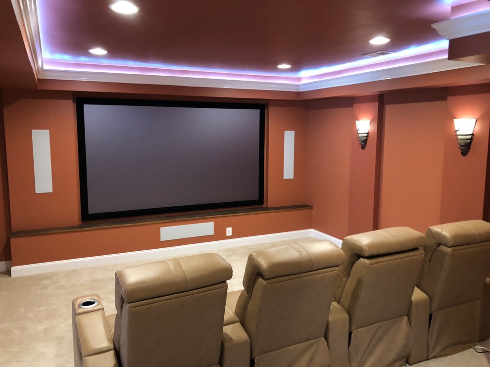 Jennings Theatre Room - Traditional - Home Theater - DC Metro - by ...