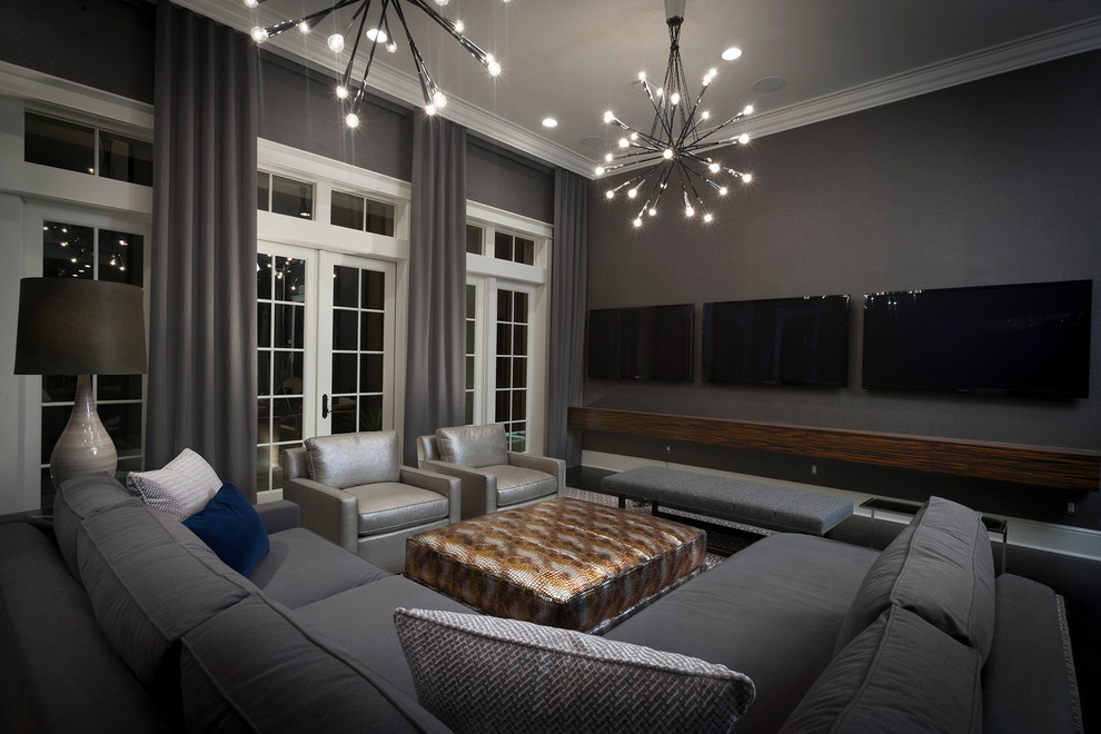 Kenneth Brown Design HGTV Florida - Contemporary - Home Theater ...
