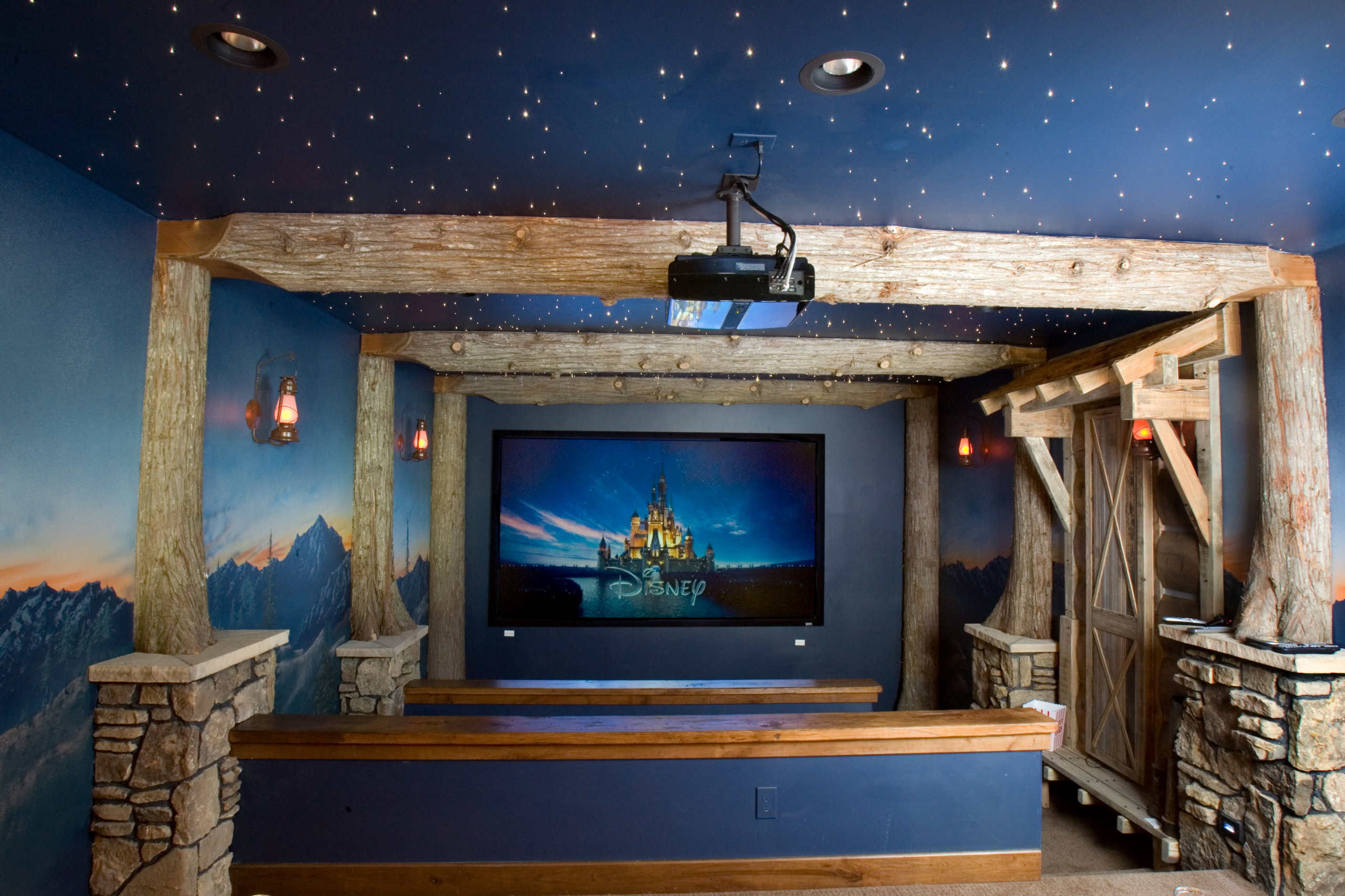Rustic Home Theater Seating