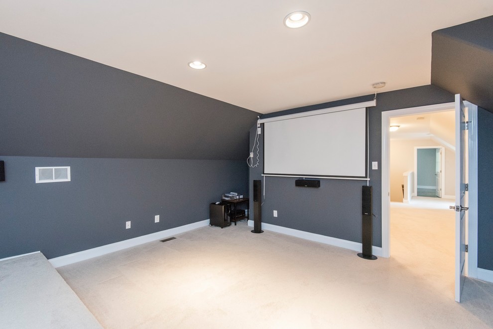 Home Renovation - Wayne, PA - Transitional - Home Theater - Philadelphia - by Cordeiro ...