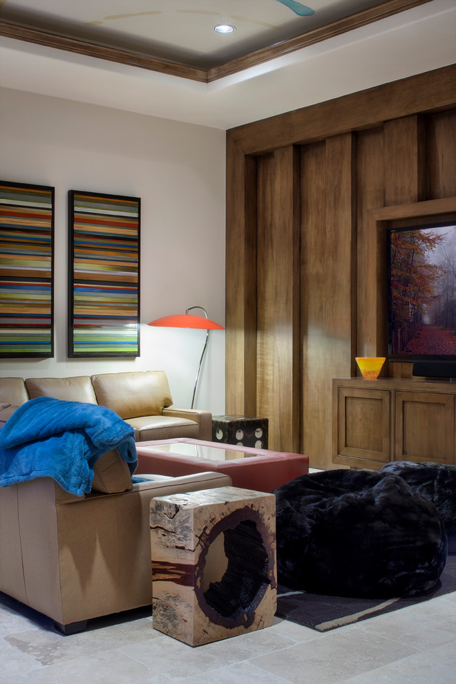 Lake Austin Retreat - Eclectic - Home Theater - Austin - by JAUREGUI ...