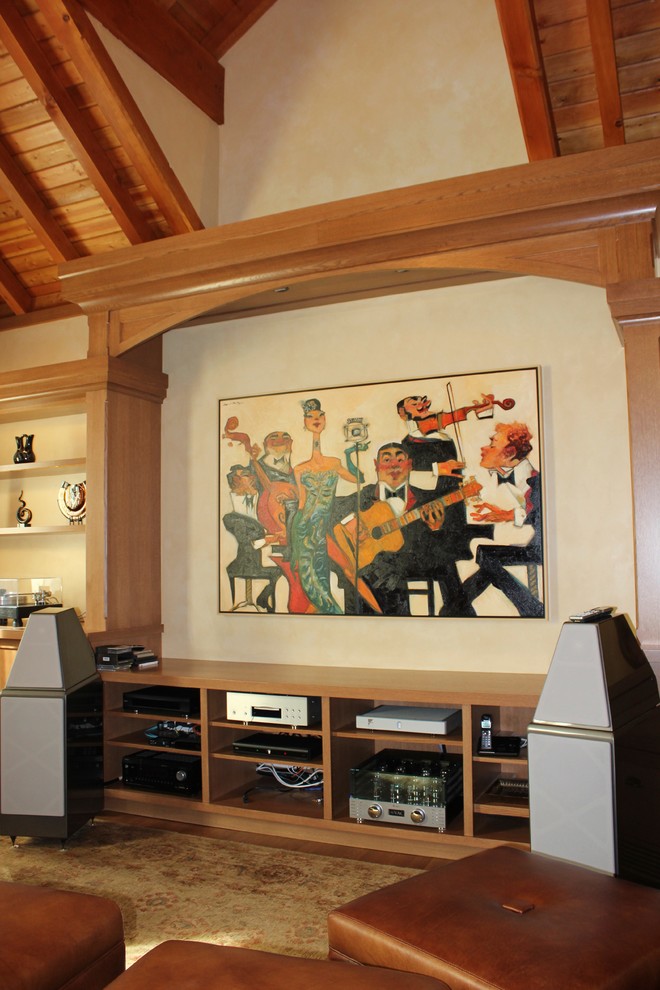 Man cave/Music room - Traditional - Home Theater - San Francisco - by ...