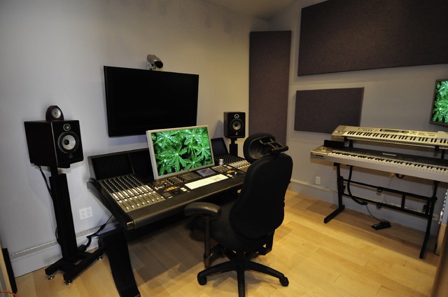 Man Cave#1 (my hobby studio) - Contemporary - Home Cinema - Los Angeles ...