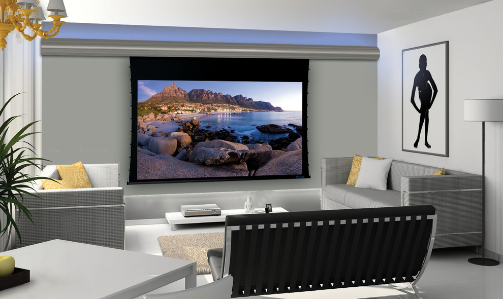 Media Room - Modern - Home Theater - Miami - by Intelligent Design | Houzz